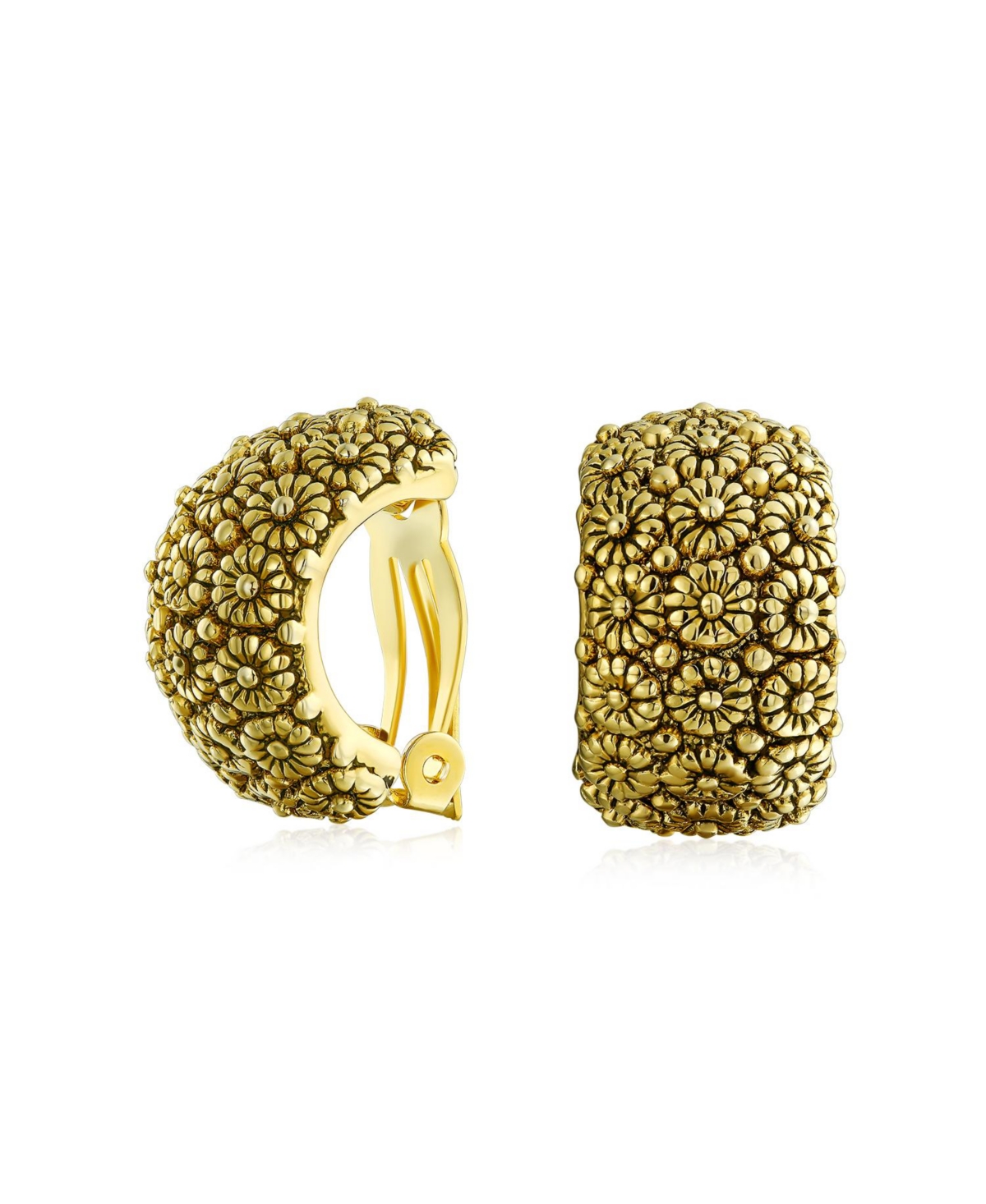 Click here for Bling Jewelry Fashion Carved Sunflower Flower Wide... prices