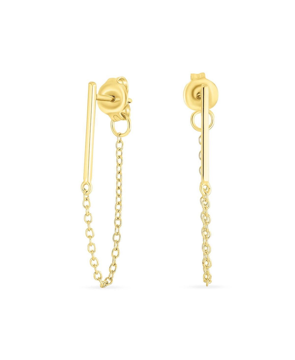 Click here for Bling Jewelry Minimalist Modern Geometric Bar Dang... prices