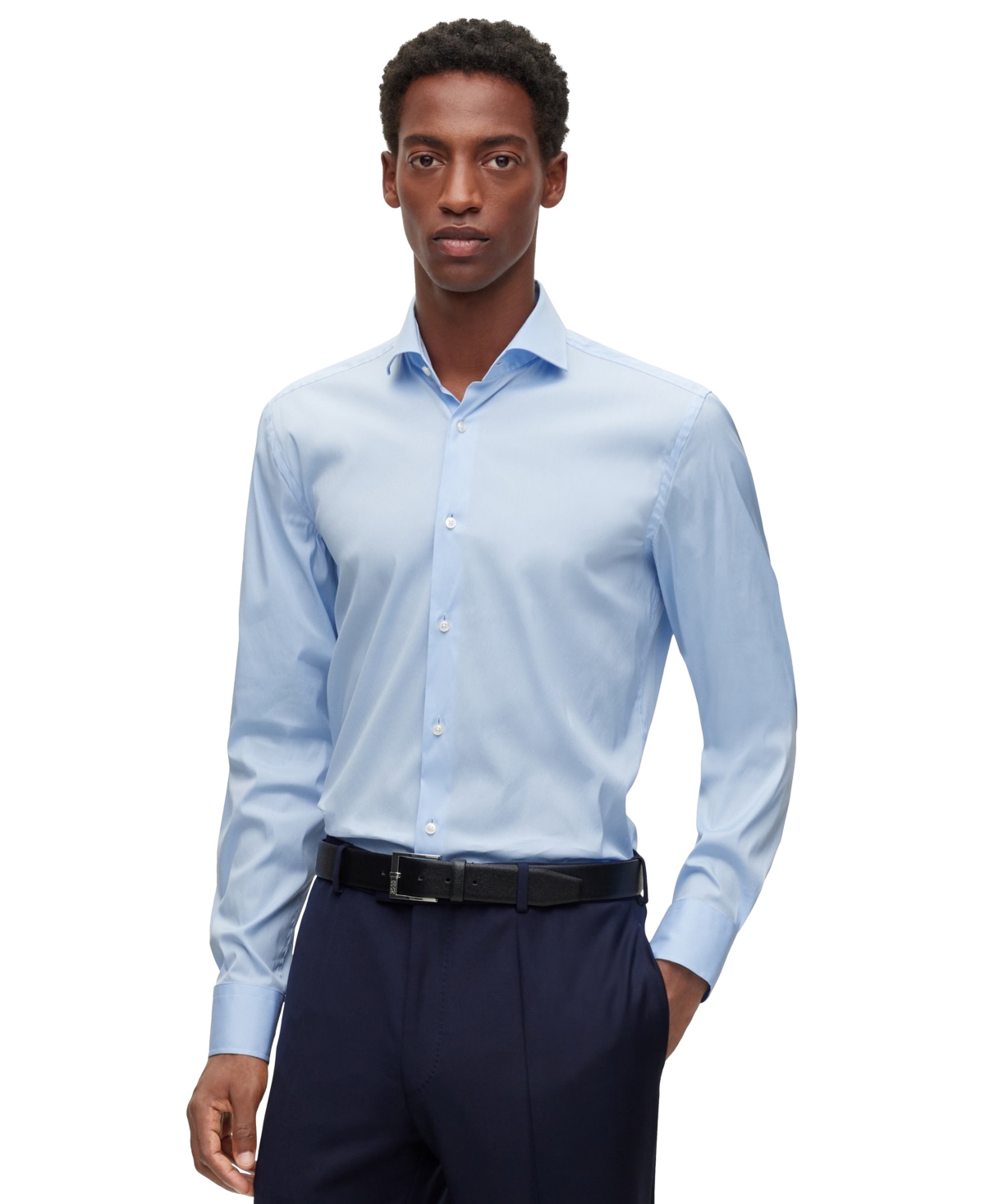 Click here for Boss by Hugo Boss Mens Slim-Fit Easy-Iron Dress Sh... prices