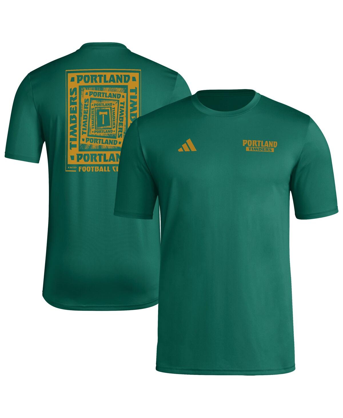 Click here for Adidas Mens Green Portland Timbers Local Wrap T-Sh... prices