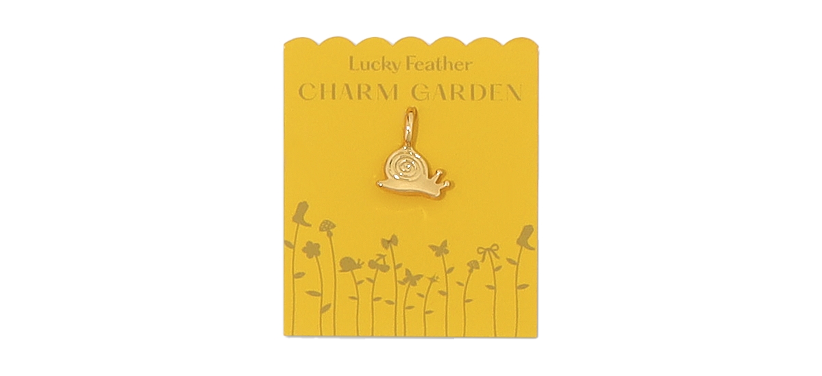 Click here for Lucky Feather Charm Garden - Gold - Snail Charm prices