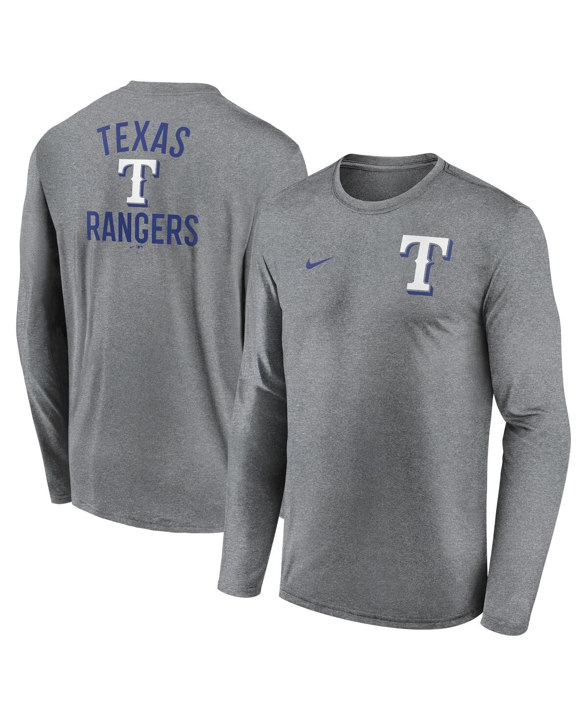 Click here for Nike Mens Heather Charcoal Texas Rangers 2-Hit Leg... prices