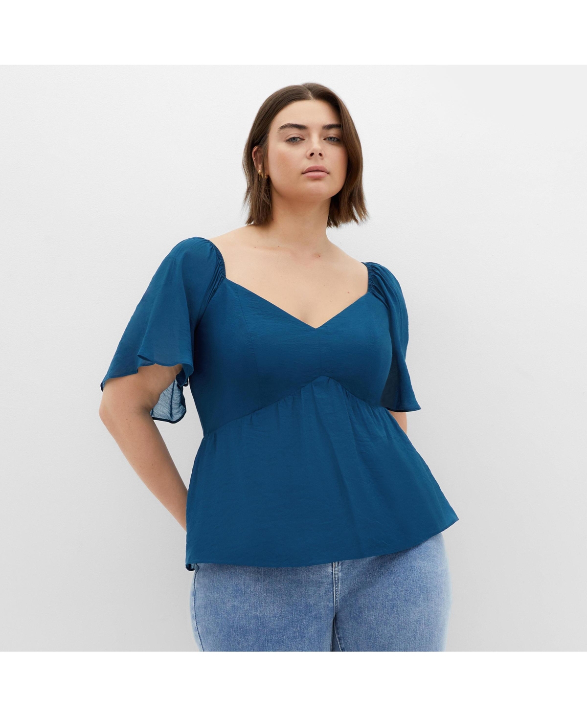Click here for City Chic Plus Size Marci Top - Poseidon prices