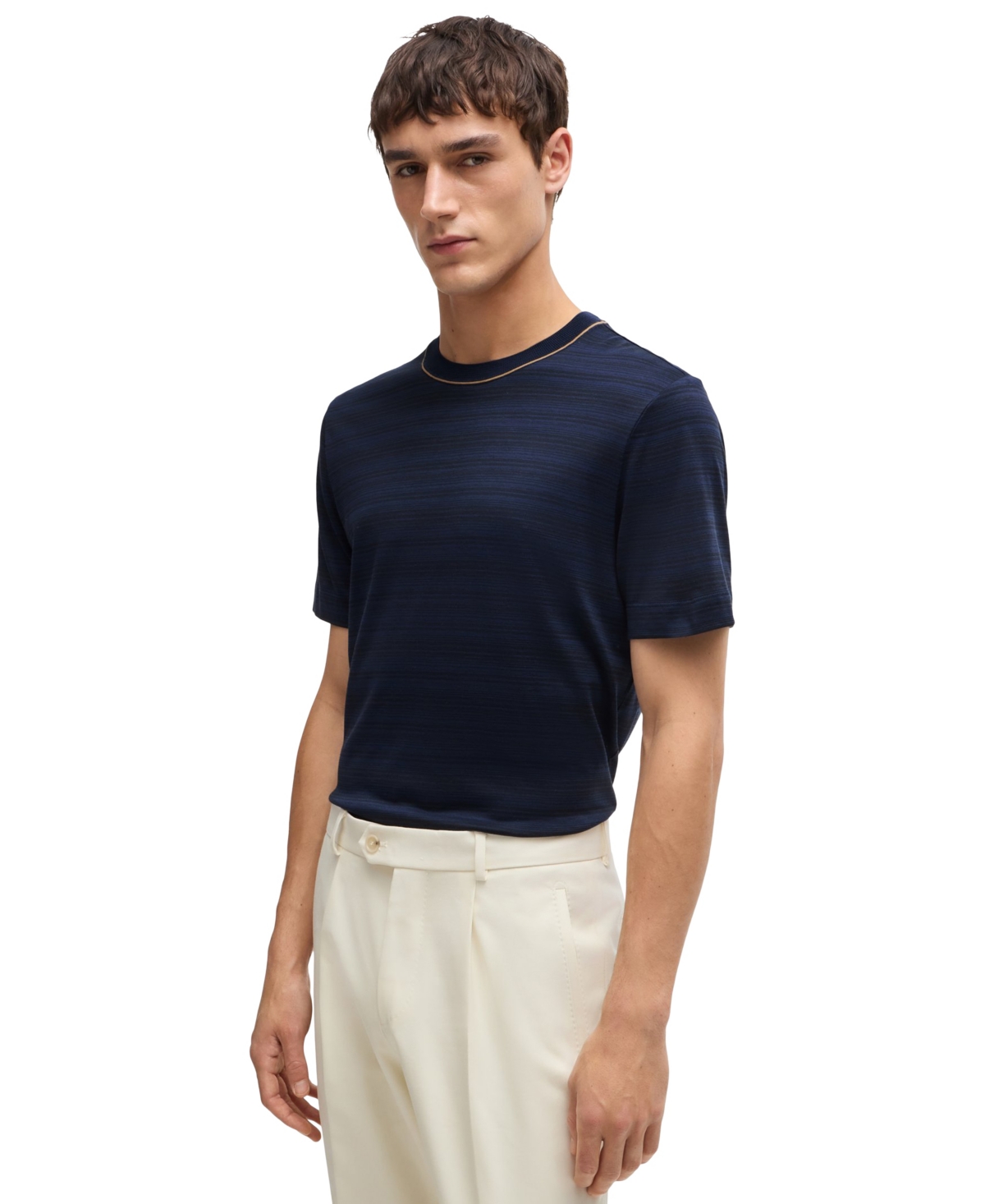 Click here for Boss by Hugo Boss Mens Regular Fit T-Shirt - Dark... prices