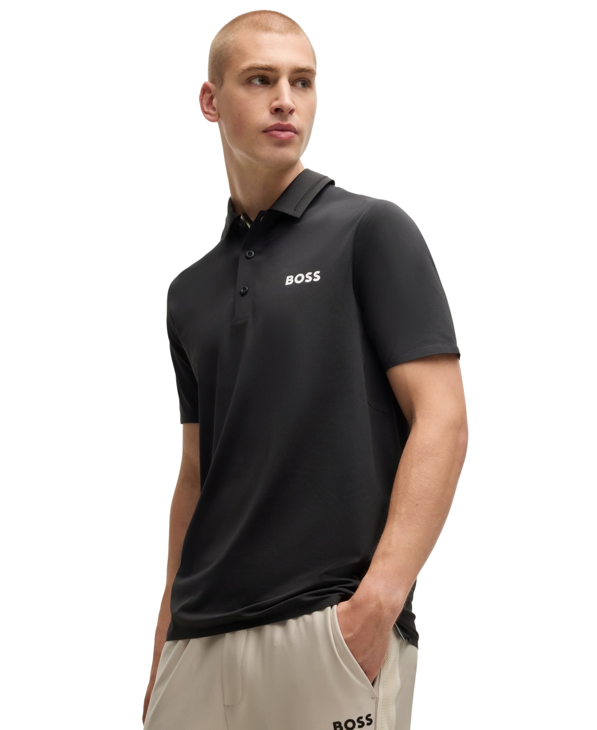 Click here for Boss by Hugo Boss Mens Uv Protection Slim-Fit Polo... prices