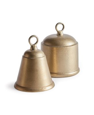 6.4" La Taverna Decorative Cast Aluminum Tabletop Centerpiece Bells Set ...
