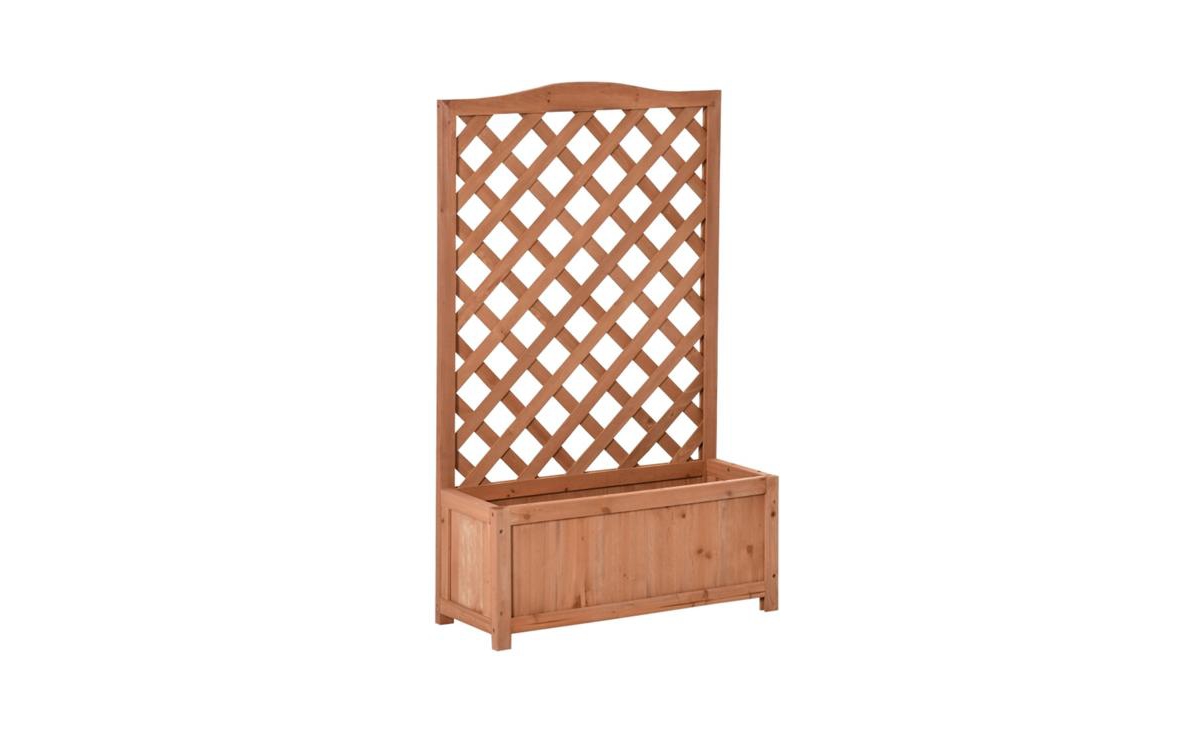Click here for Wooden Planter Shelf with Integrated Planter Box f... prices
