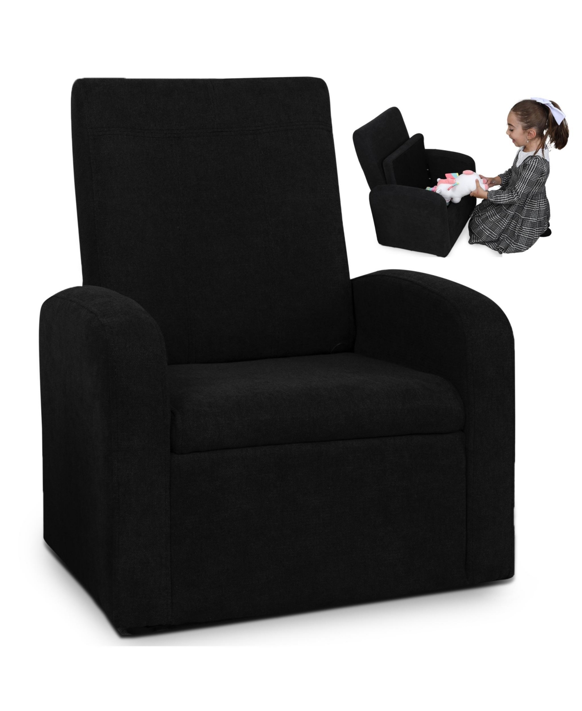 Click here for Kids Comfy Upholstered Recliner Chair with Hidden... prices