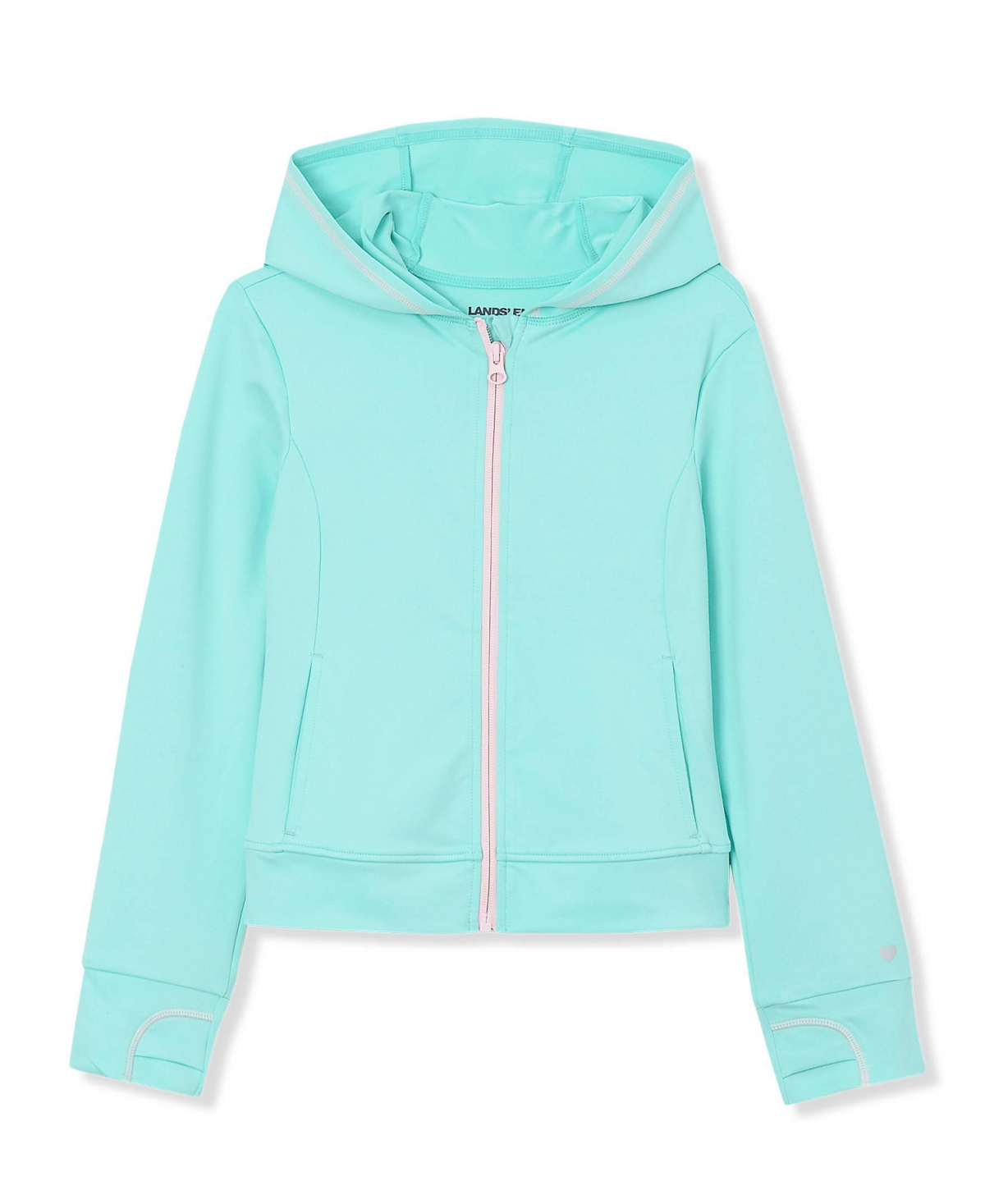 Click here for Lands End Girls Active Zip Up Track Jacket - Aruba... prices