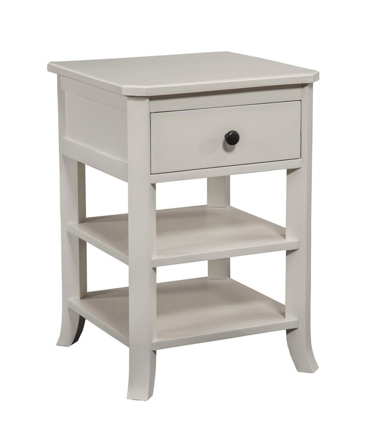 Click here for Mahogany White One Drawer Flair Nightstand - White prices