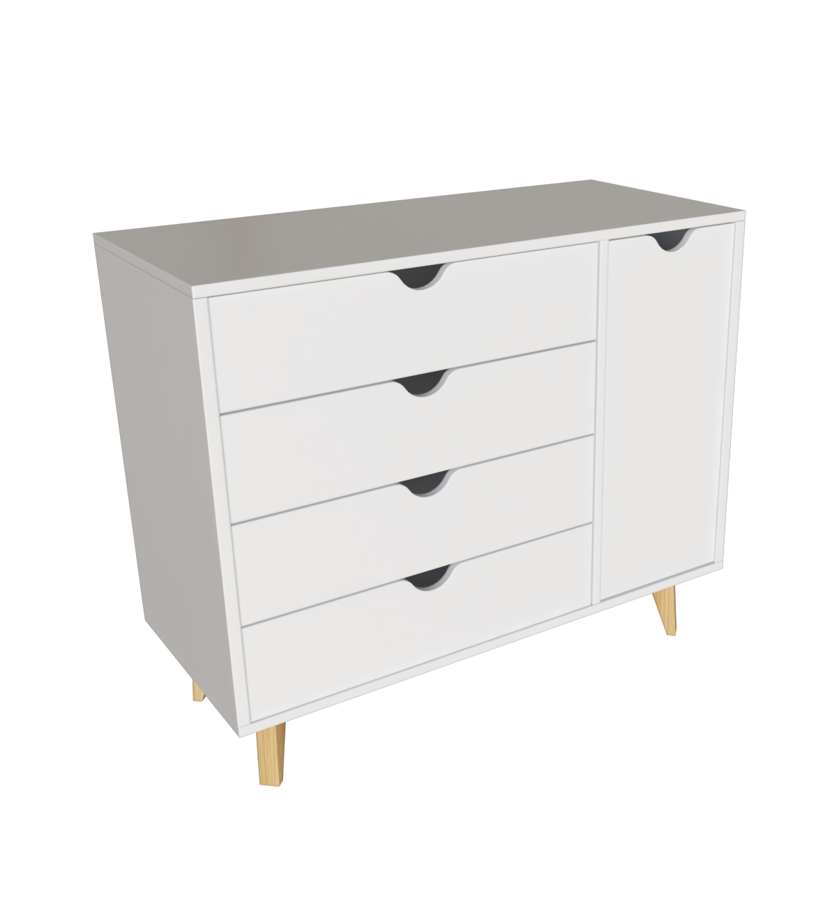 Click here for Solid Wood 4-Drawer Combo Dresser – Versati... prices