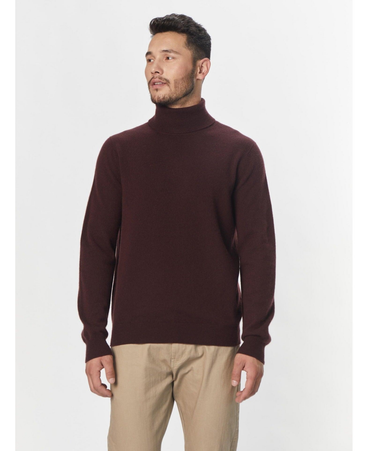 Click here for Gobi Cashmere Mens Turtle Neck - Purple-blackberry... prices