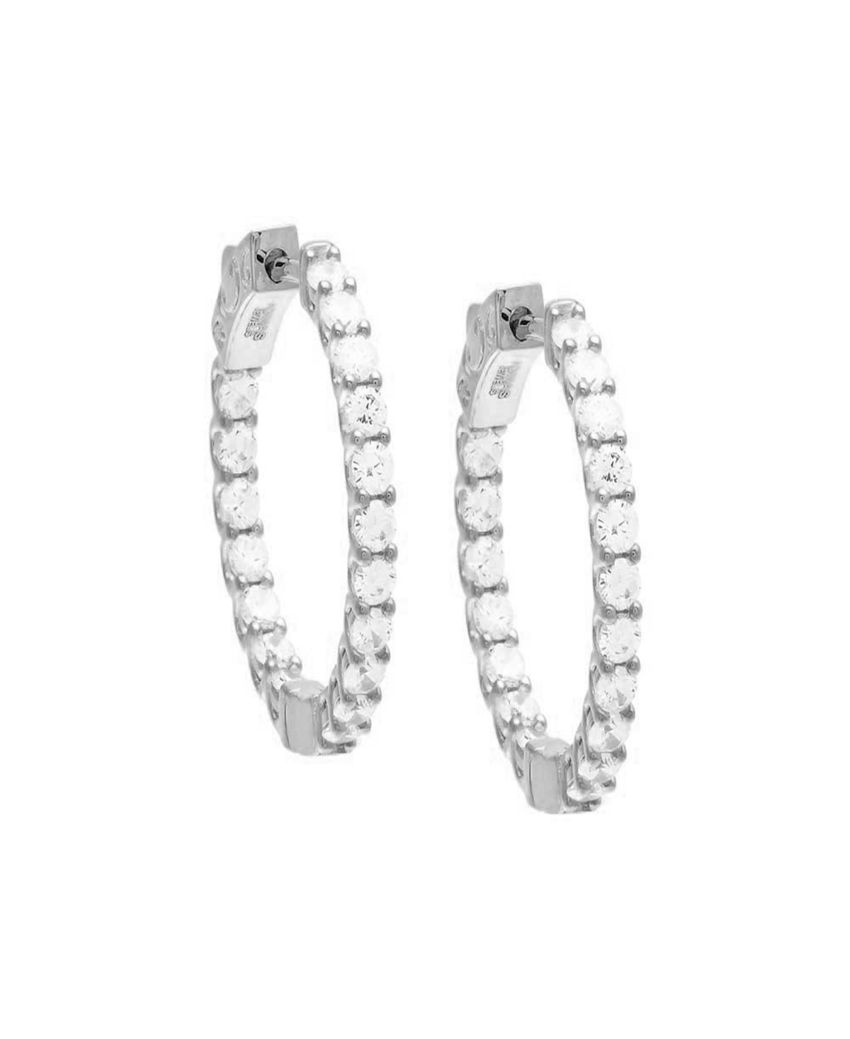 Click here for By Adina Eden Cubic Zirconia Thin Round Hoop Earri... prices