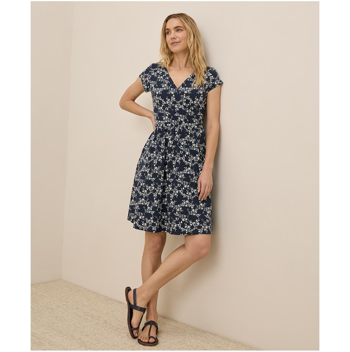 Click here for Pact Womens Organic Cotton Fit & Flare Crossover D... prices