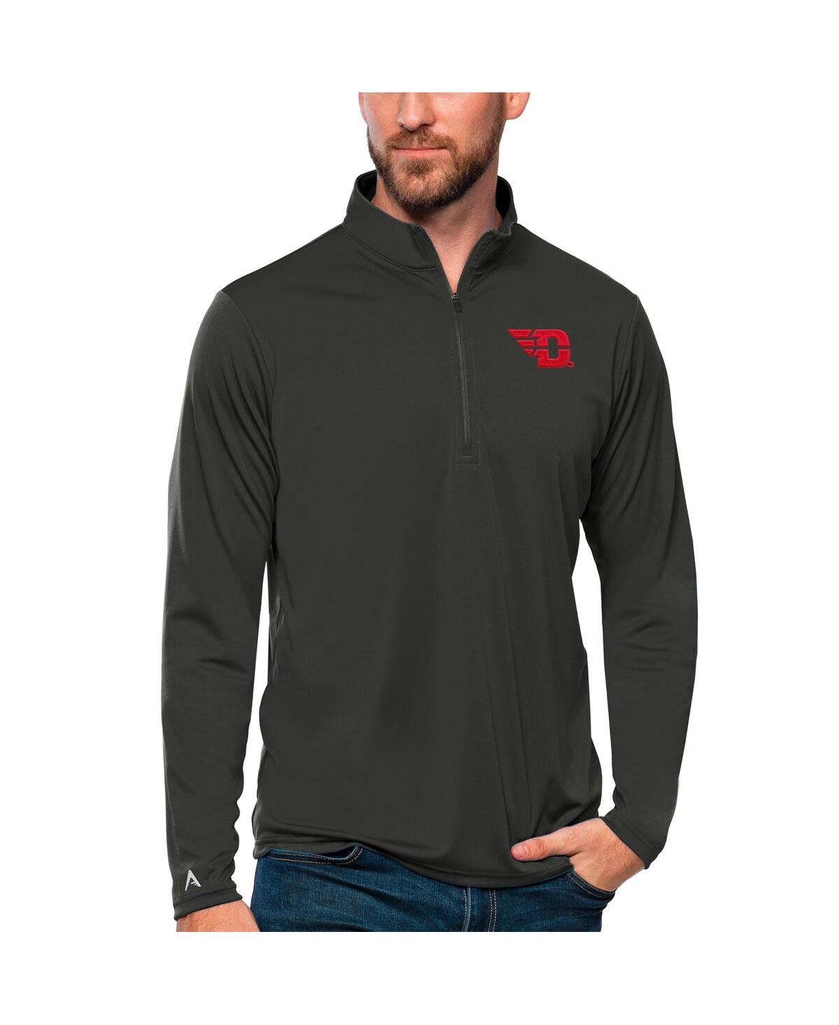 Click here for Antigua Mens Charcoal Dayton Flyers Tribute Quarte... prices