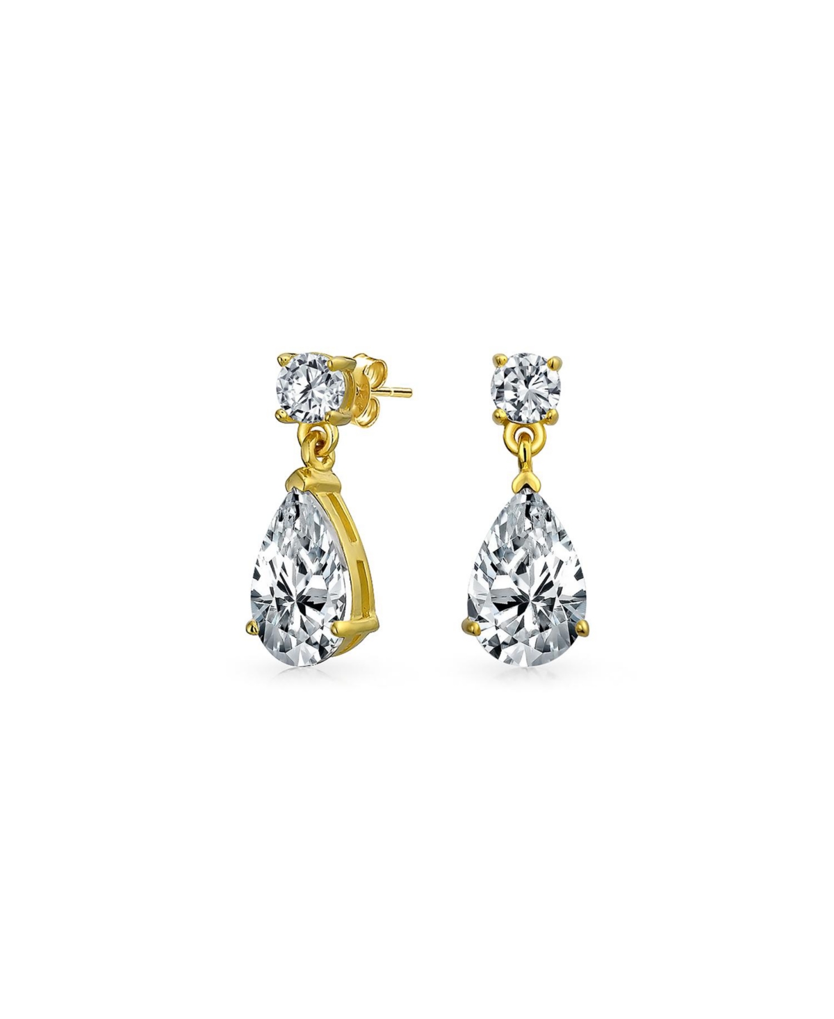 Click here for Bling Jewelry Classic Simple Cubic Zirconia Teardr... prices