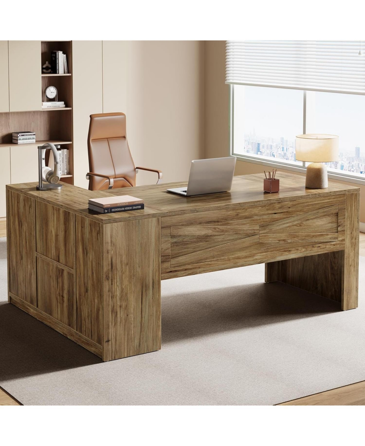 Click here for Tribesigns L-Shaped Executive Desk  Large Office C... prices