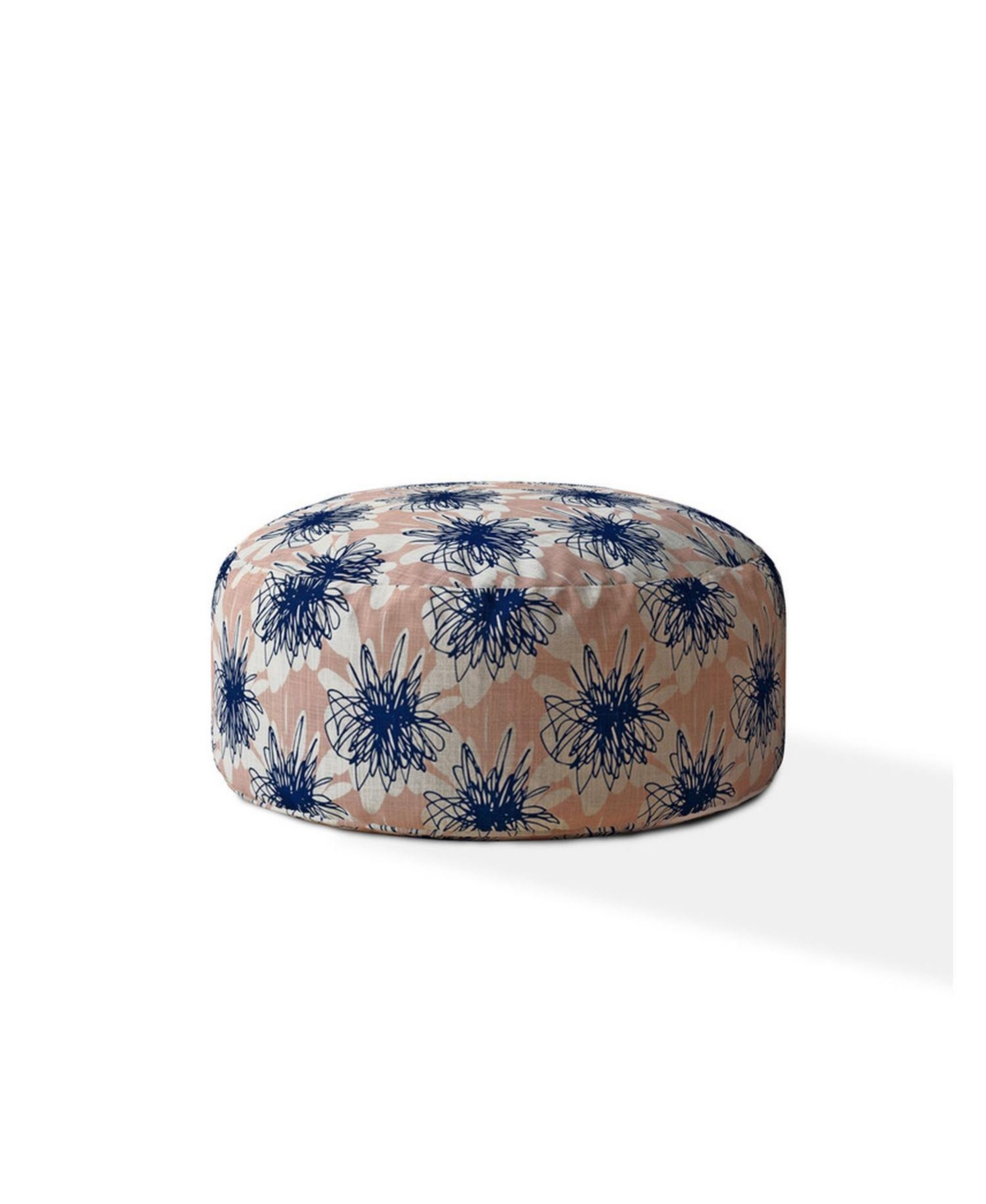 Click here for Round Canvas Floral Pouf Ottoman – Stylish... prices