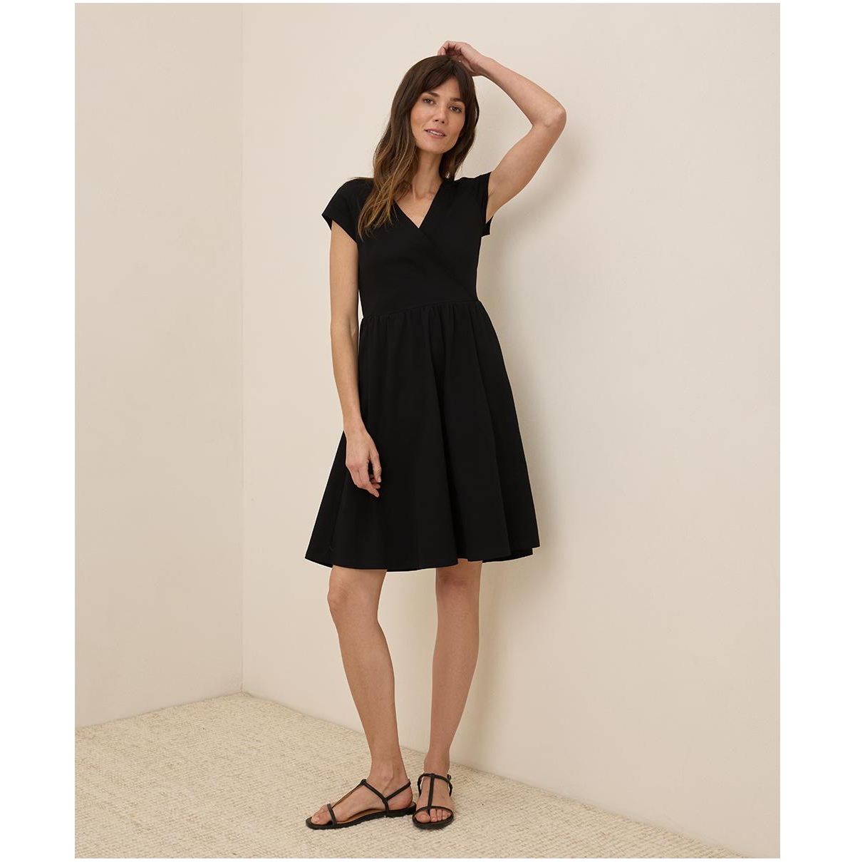 Click here for Pact Womens Organic Cotton Fit & Flare Crossover D... prices