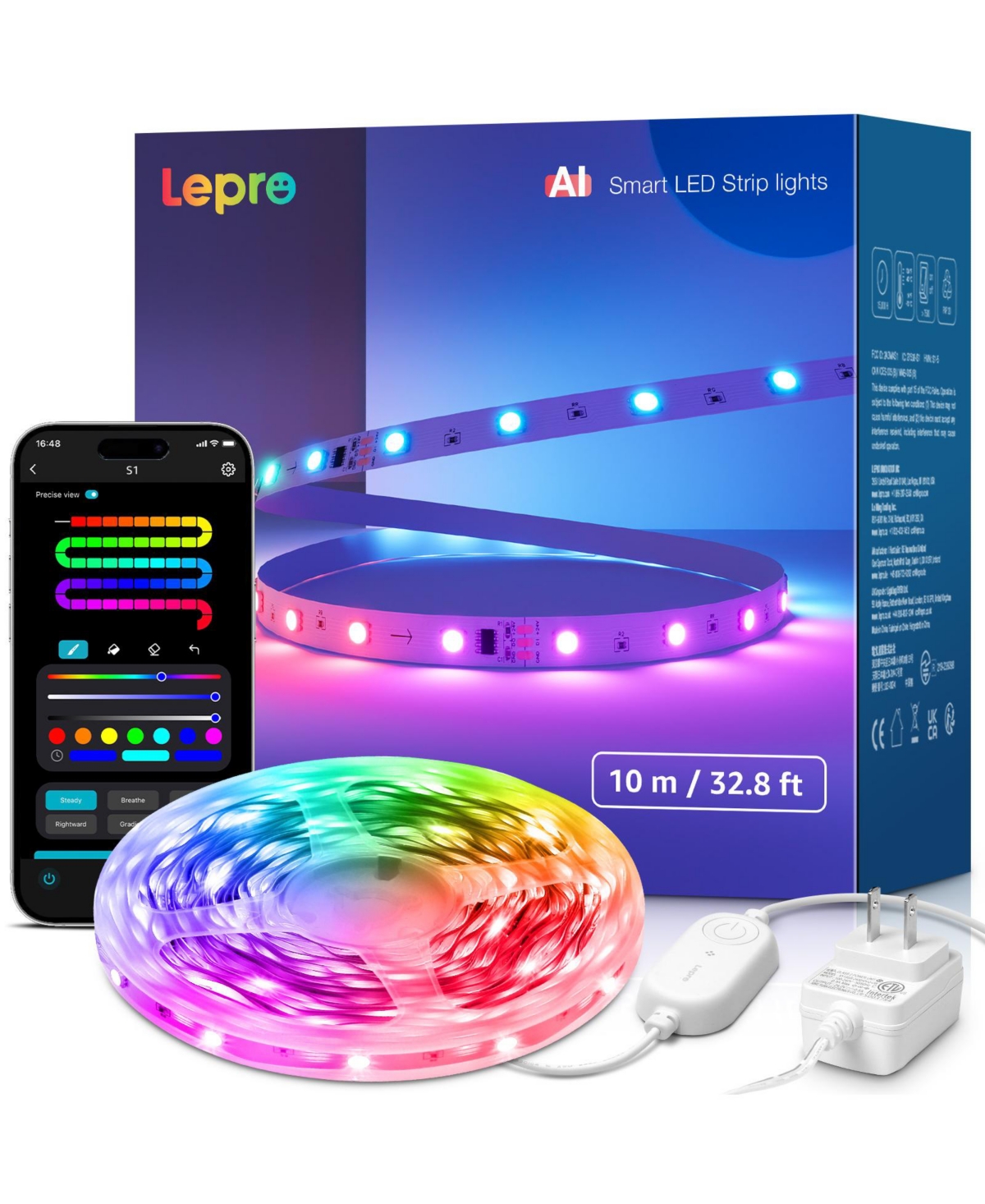 Click here for Lepro S1 Ai Led Strip Lights for Bedroom - 32.8ft... prices