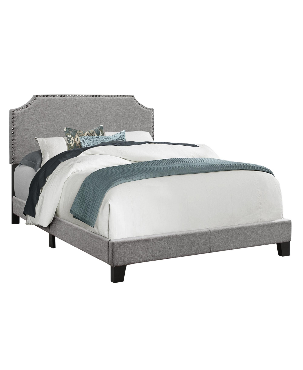 Click here for Modern Full Upholstered Bed Frame in Faux Leather... prices