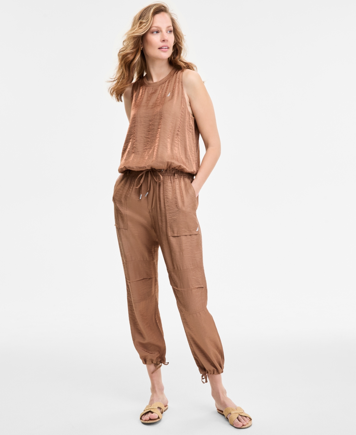 Click here for Nautica Jeans Womens Drawstring Pull-On Utility Pa... prices