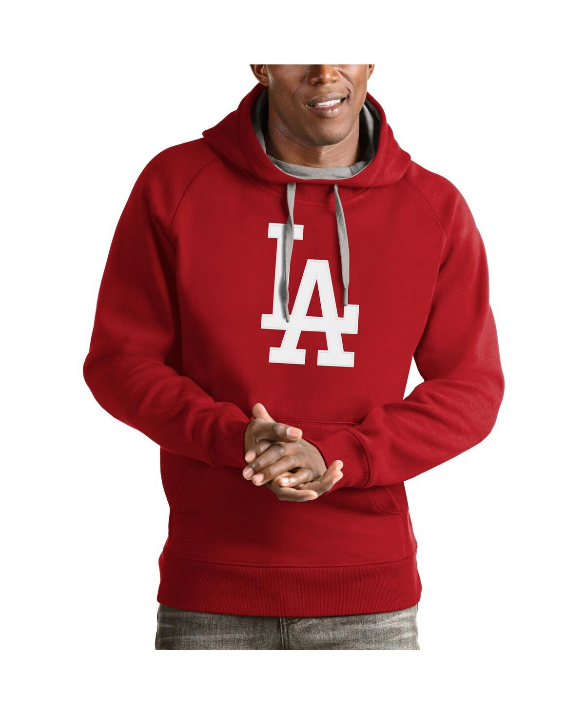 Click here for Antigua Mens Red Los Angeles Dodgers Victory Pullo... prices