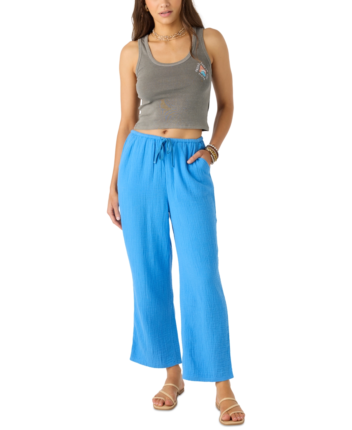 Click here for ONeill Juniors Brenda Pull-On Cotton Crinkle Pants... prices