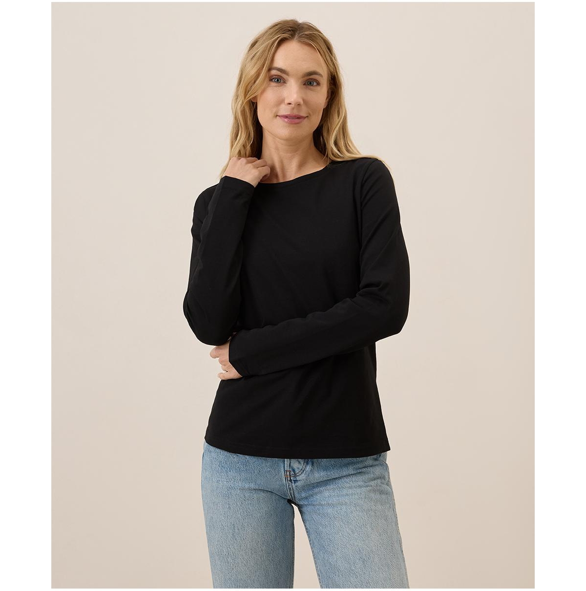 Click here for Pact Womens Organic Cotton Luxe Stretch Jersey Lon... prices