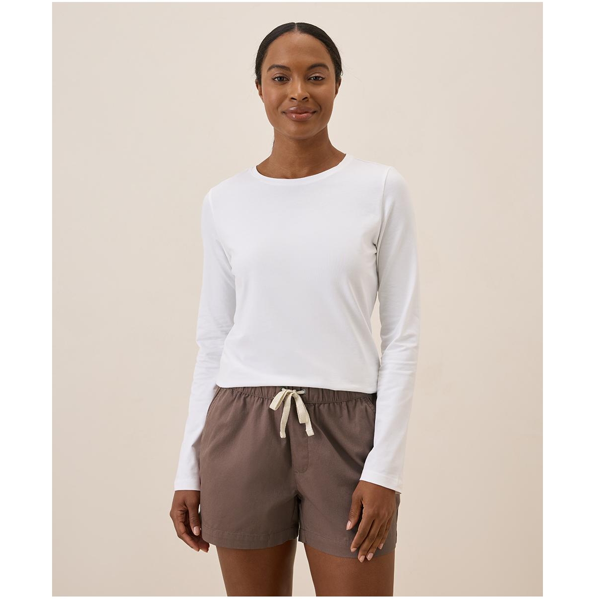 Click here for Pact Womens Organic Cotton Luxe Stretch Jersey Lon... prices