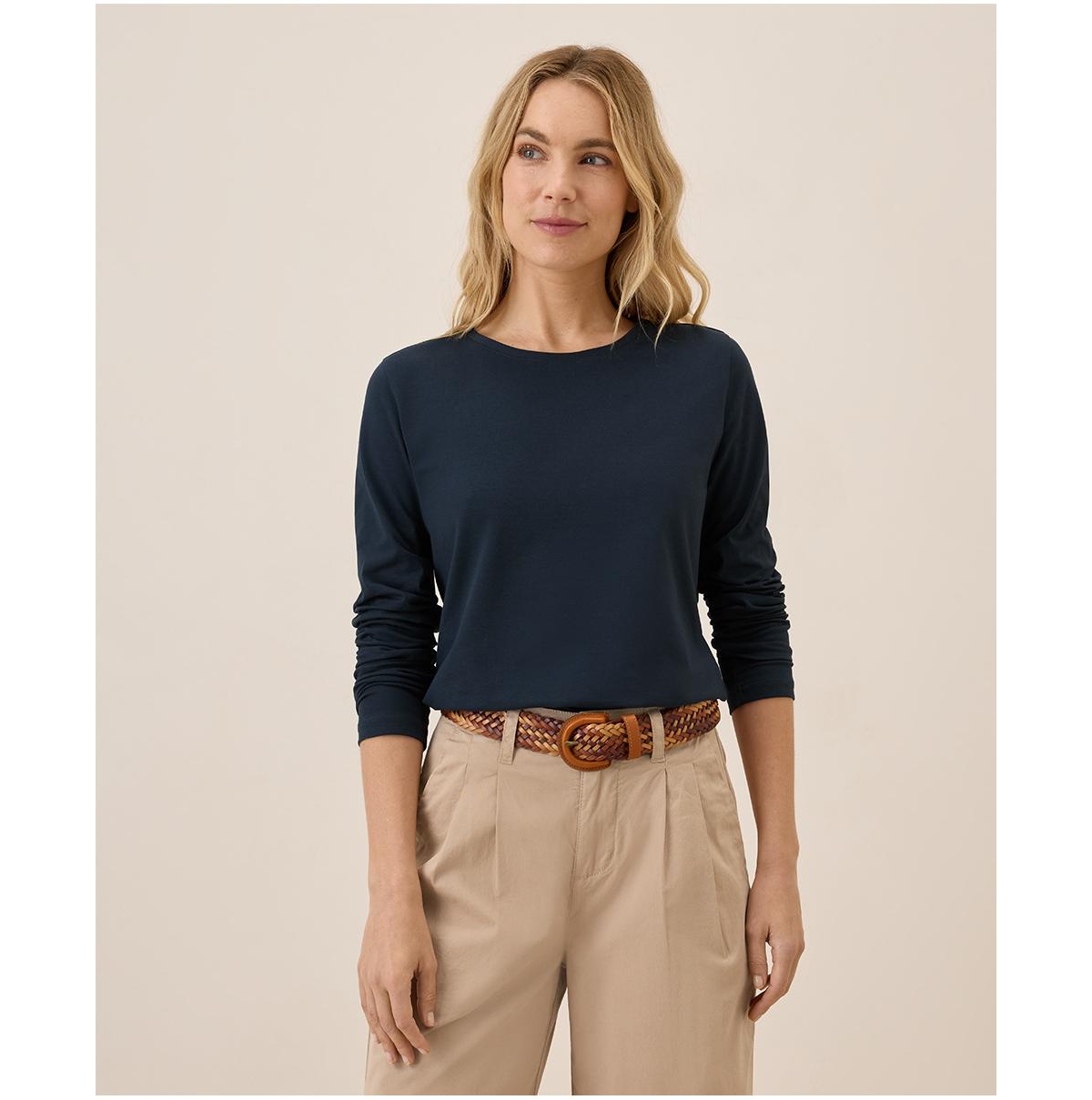Click here for Pact Womens Organic Cotton Luxe Stretch Jersey Lon... prices