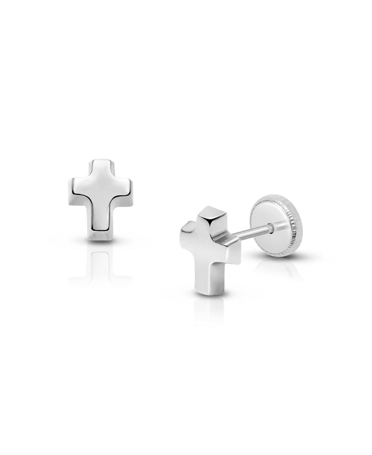 Click here for Tiny Blessings Childrens 14K Gold Simple Cross Stu... prices