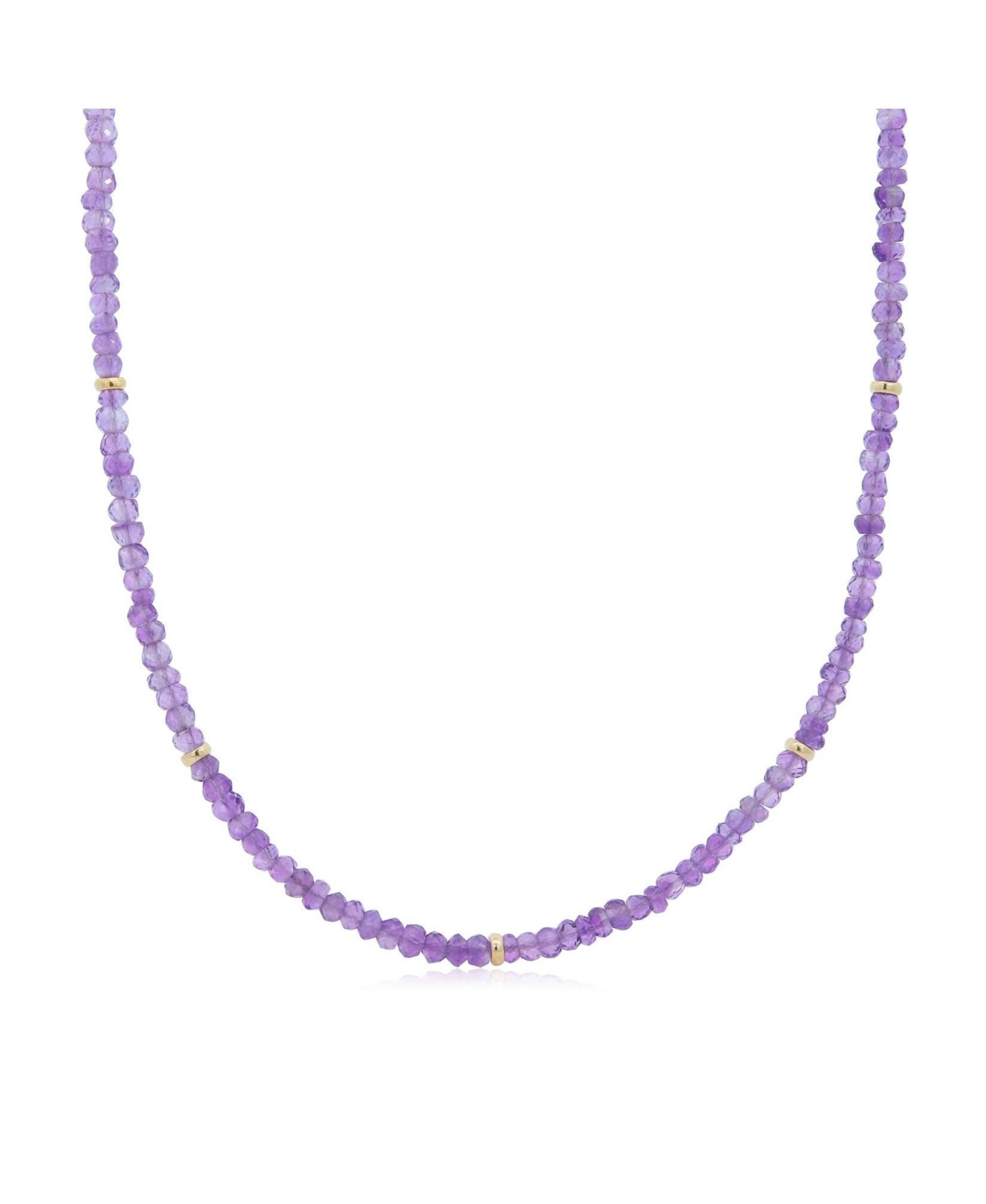Click here for The Lovery Amethyst Bead Necklace 14K Gold - Ameth... prices