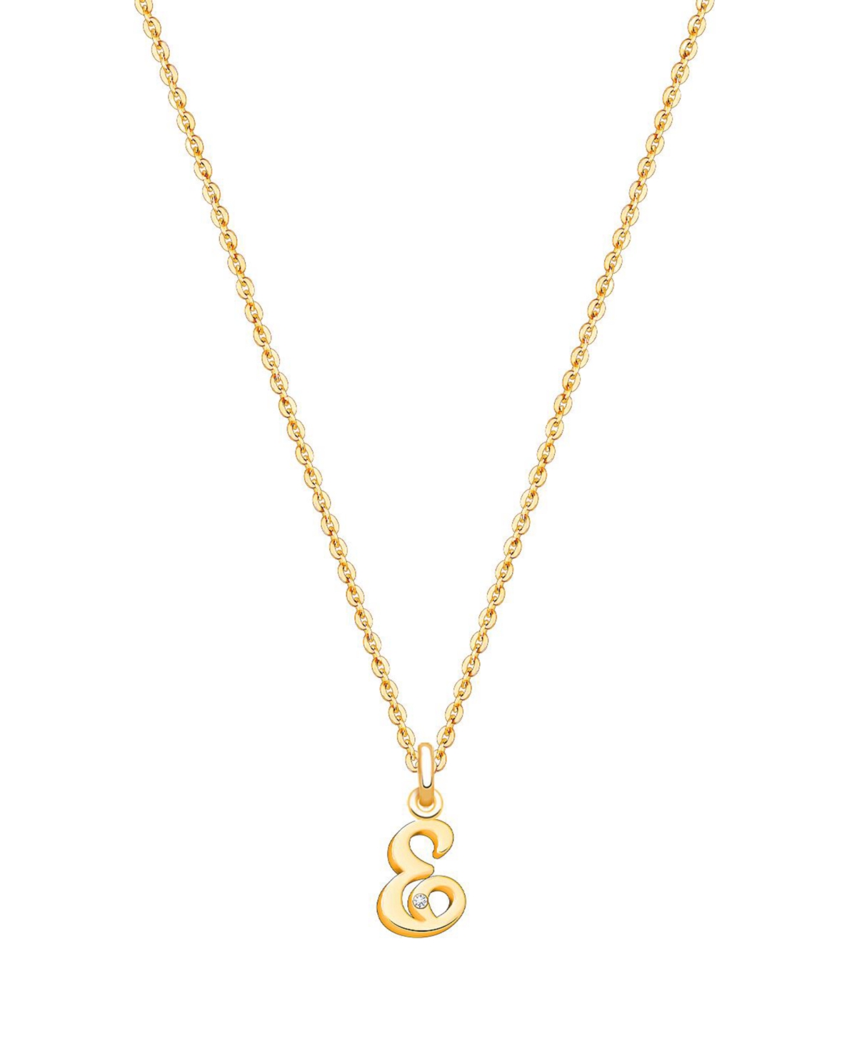 Tiny Blessings Girls 14K Gold Diamond Initial 13-14 Necklace - Children