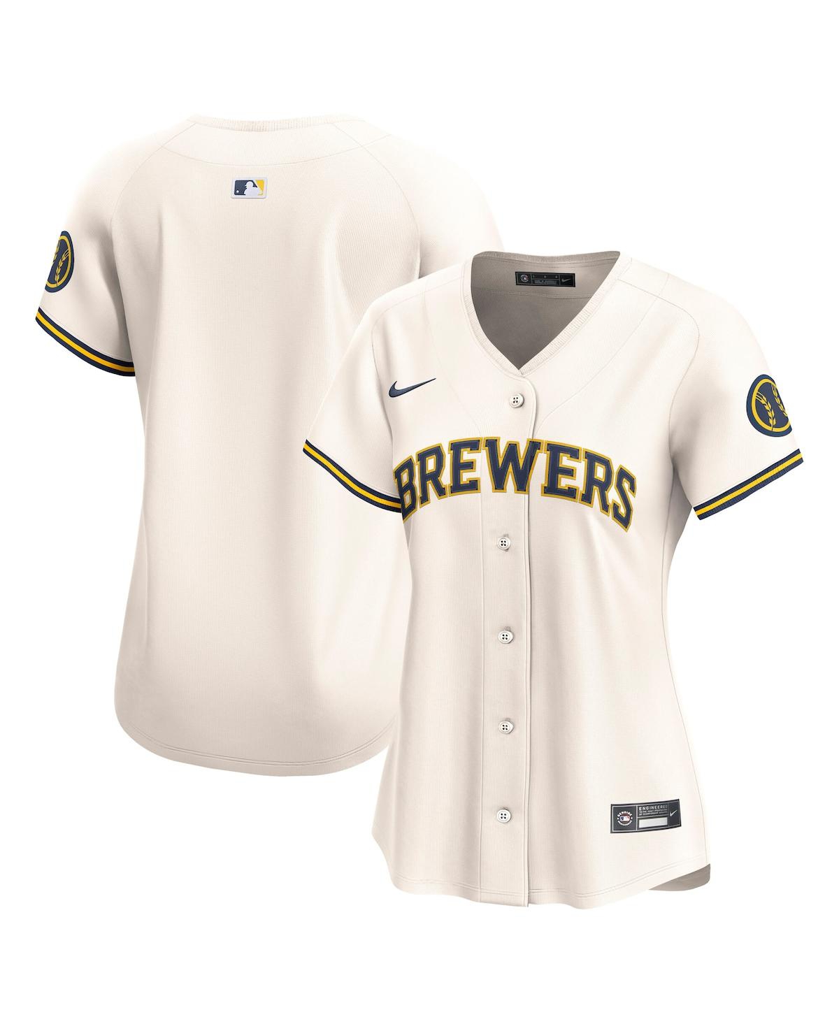 Click here for Nike Womens Cream Milwaukee Brewers Home Limited J... prices