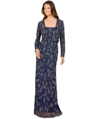 LARA Women's Sheath Gown with Long Sleeve Jacket - Macy's