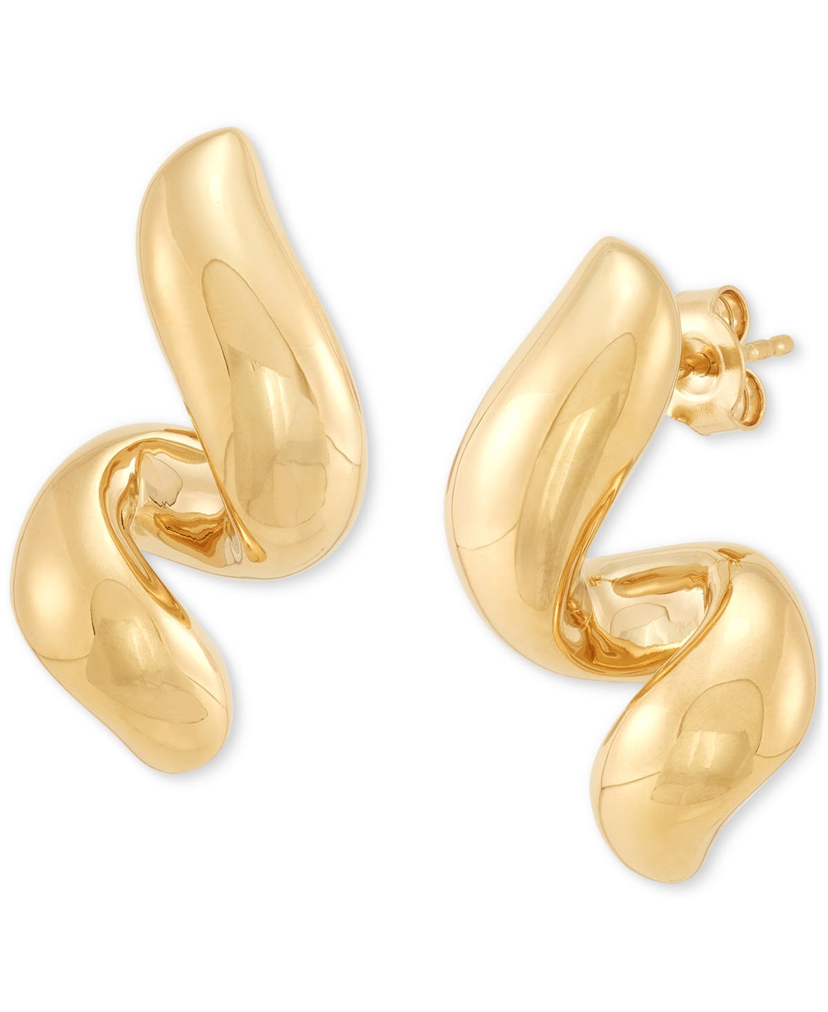 Click here for Polished Twist Style Statement Drop Earrings in 14... prices