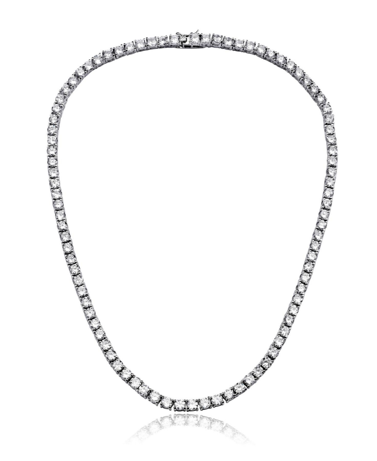 Click here for Sterling Silver Cubic Zirconia 3MM Tennis Necklace... prices