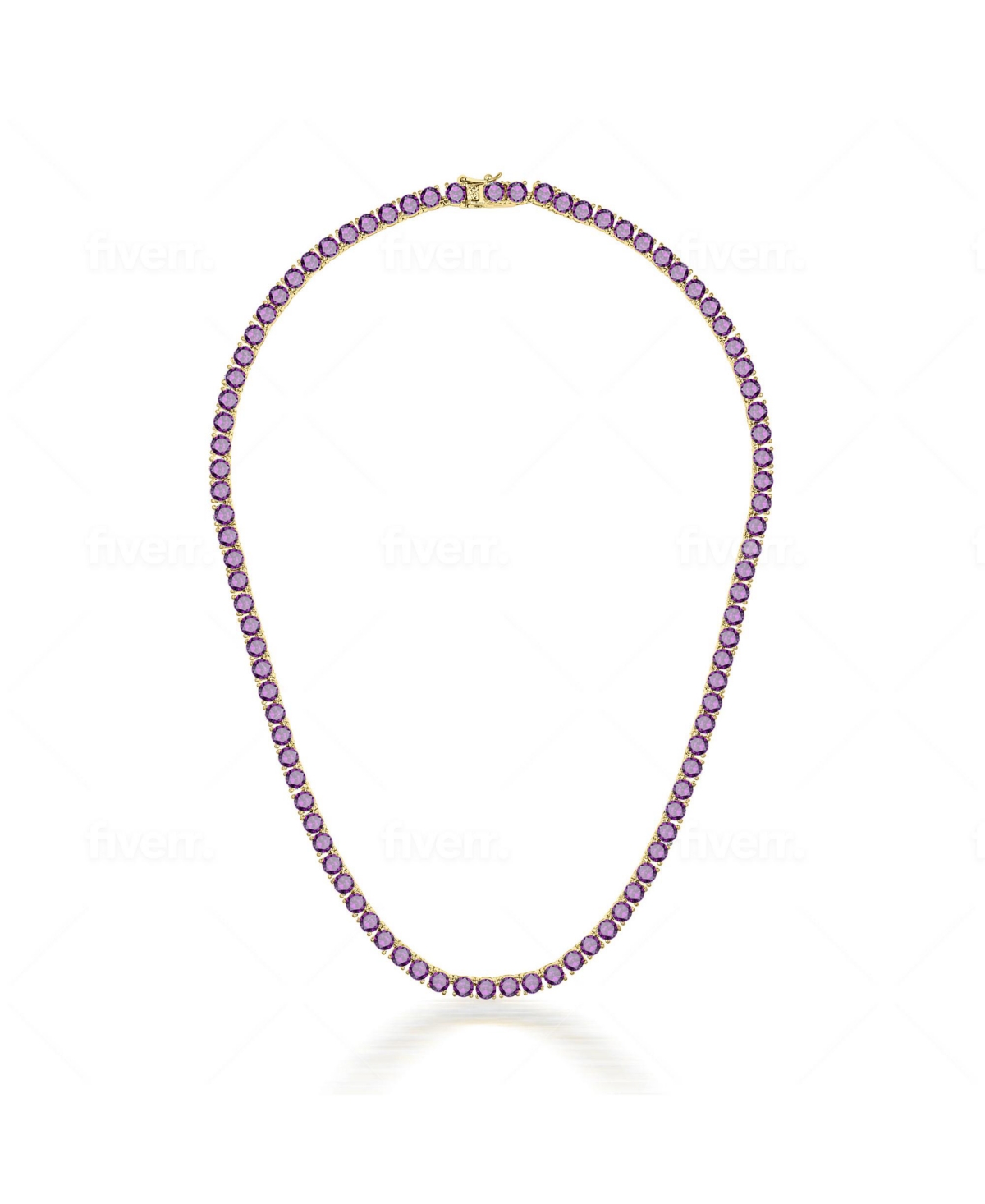 Click here for Sterling Silver Cubic Zirconia 3MM Tennis Necklace... prices