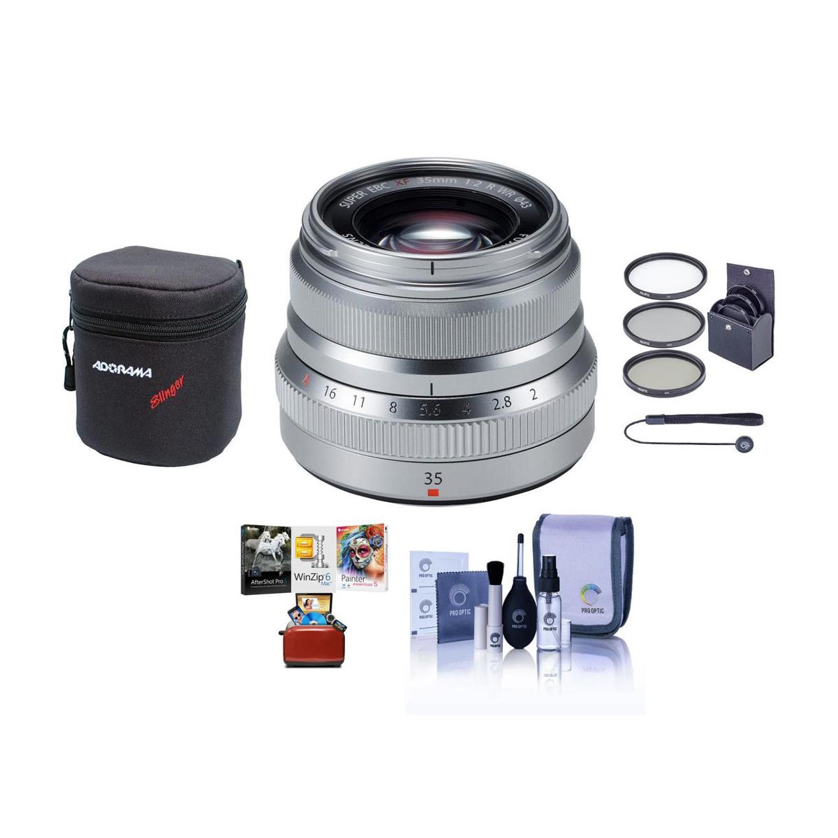 Click here for Fujifilm Xf 35mm f/2 R Wr Lens  Silver  Bundle wit... prices