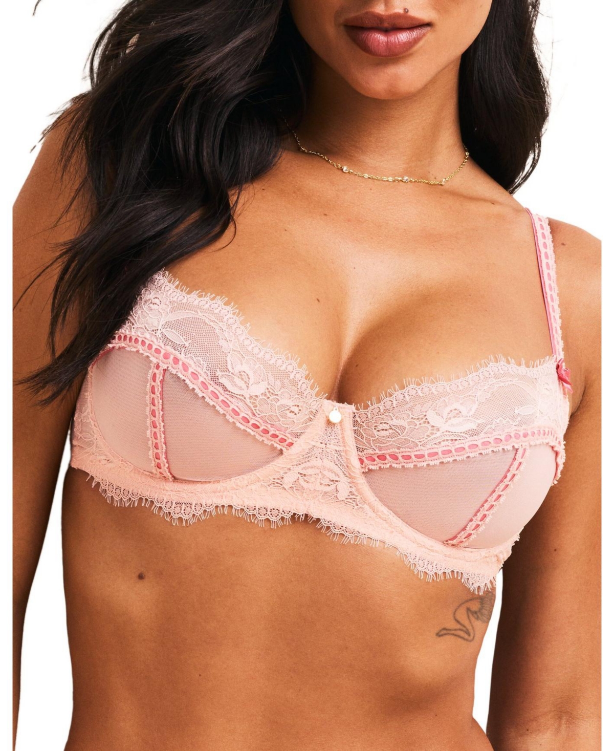 Click here for Adore Me Womens Ela Unlined Balconette Bra - Light... prices