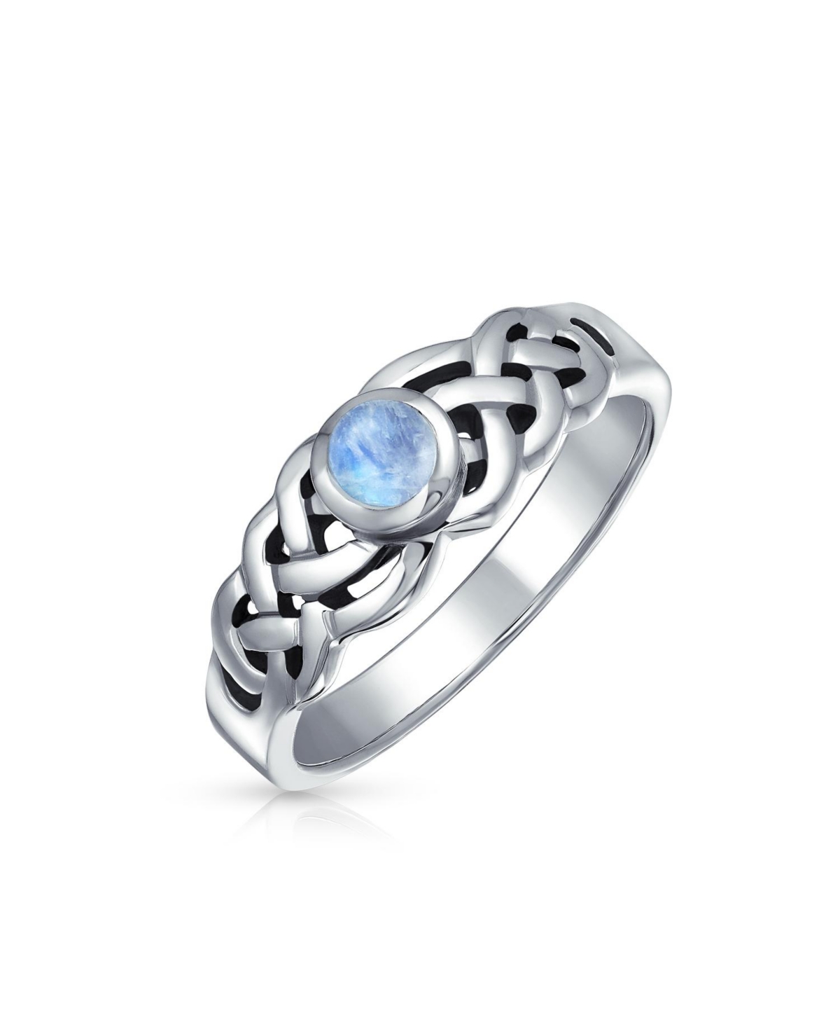 Click here for Bling Jewelry Rainbow Moonstone Celtic Trinity Kno... prices