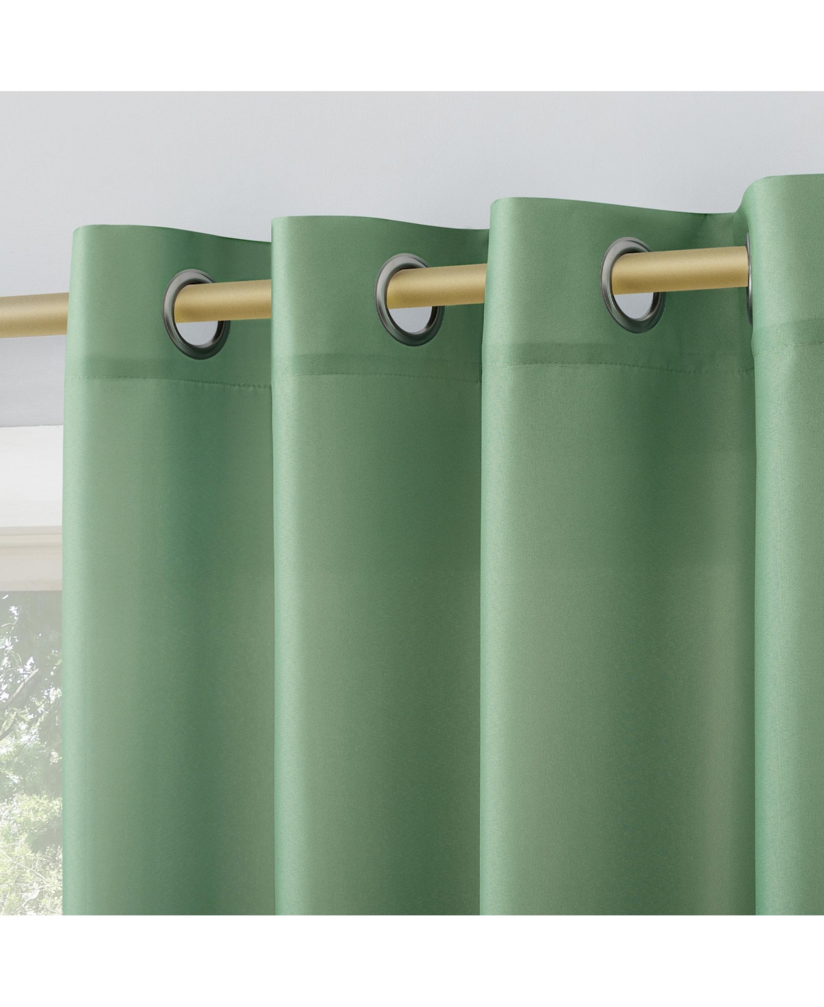 Click here for Daylin Woven Semi-Sheer Grommet Curtain Panel - Sp... prices