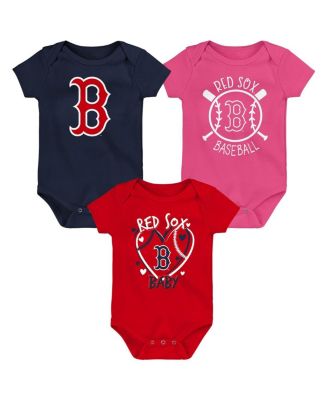 Outerstuff Baby Boys and Girls Boston Red Sox Slide Home Bodysuit 3-Pack - Macy's
