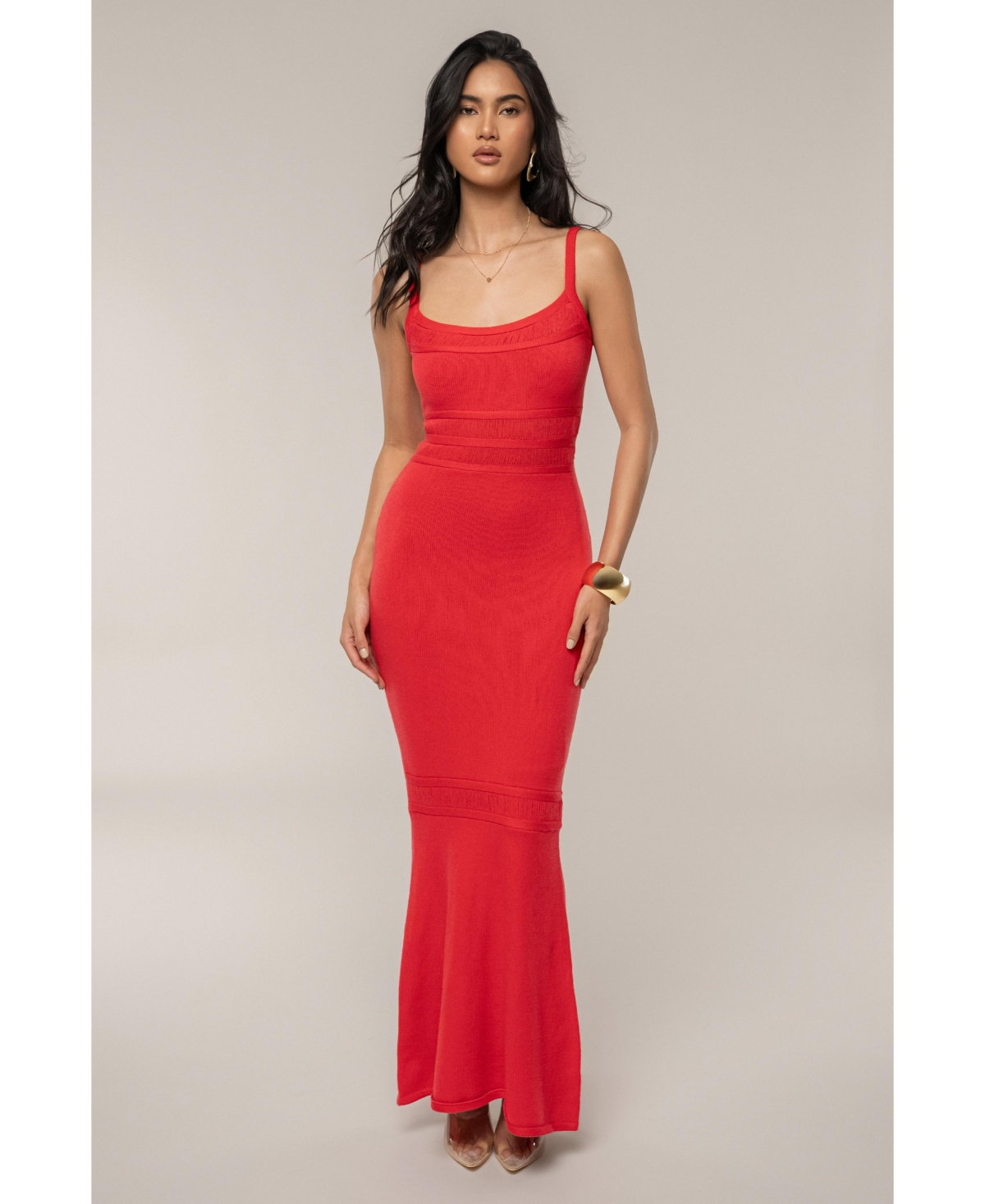 Click here for Jluxlabel Womens Lumen Knit Maxi Dress - Berry prices