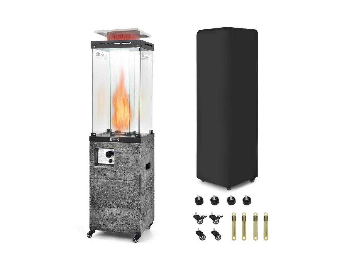 Click here for 41 000 Btu Propane Patio Heater with Metal Hood -... prices