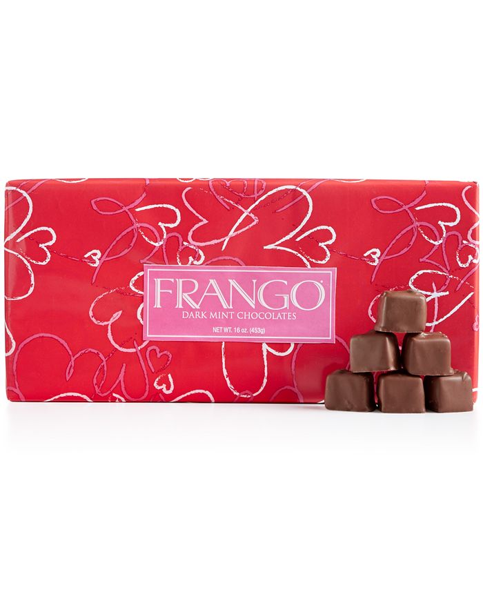 Frango Chocolates 45-Pc. Valentine Wrapped Dark Mint Chocolate Box - Macy's