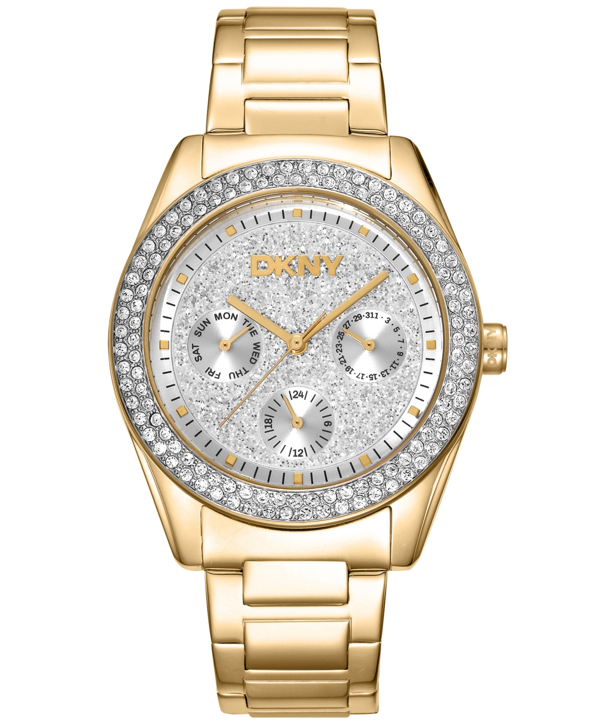 Click here for Dkny Womens Chambers Multi-Function Chronograph Go... prices