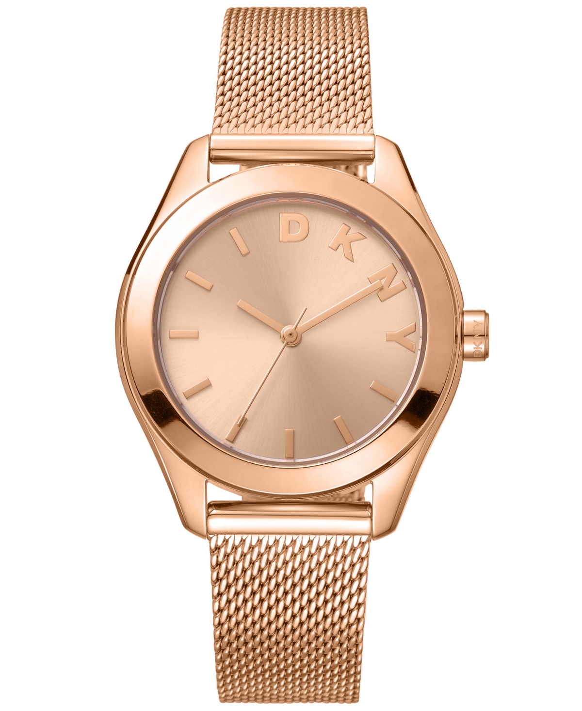 Click here for Dkny Womens Astoria Logo Rose Gold-Tone Stainless... prices