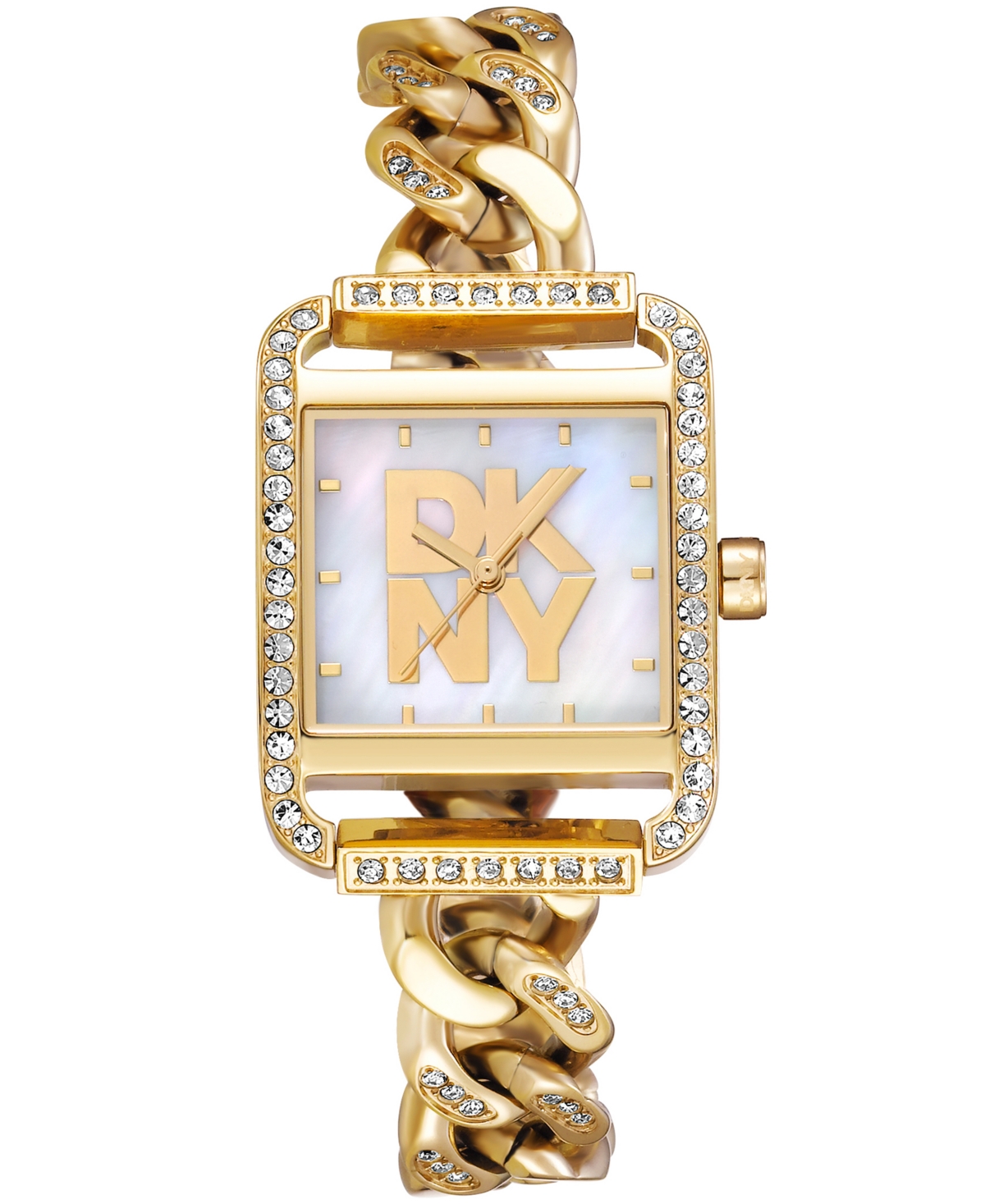 Click here for Dkny Womens City Glitz Gold-Tone Stainless Steel B... prices